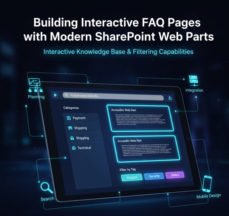 SharePoint FAQ page Builder Guide